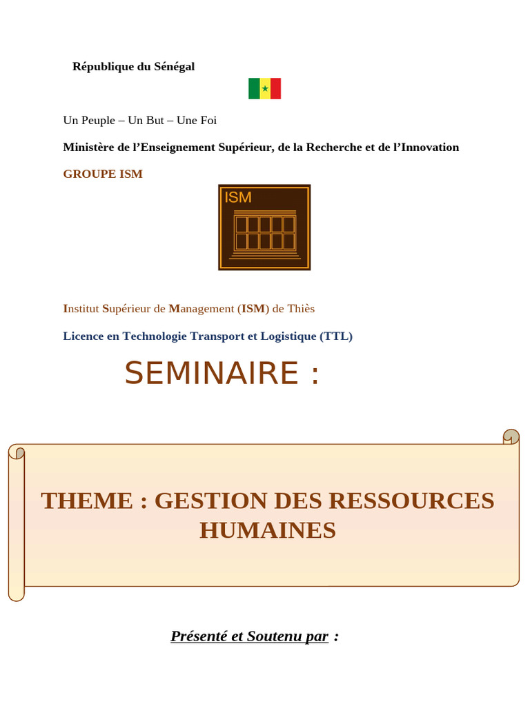 Introduction A La GRH | PDF