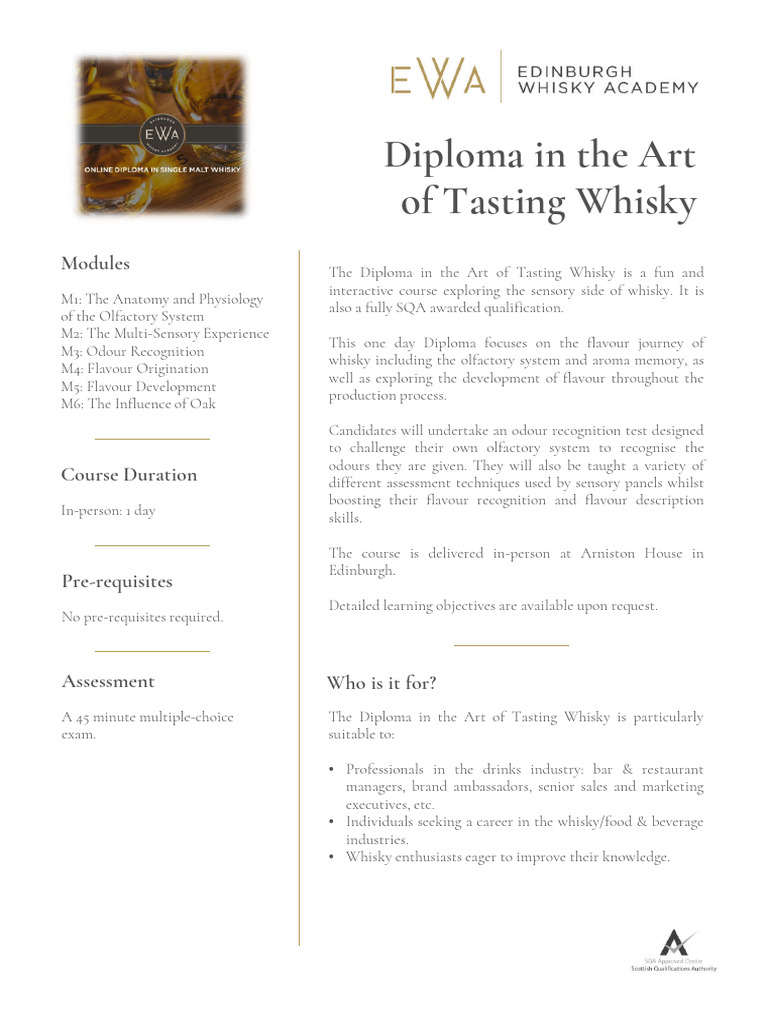 EWA-Diploma-in-the-Art-of-Tasting-Whisky | PDF