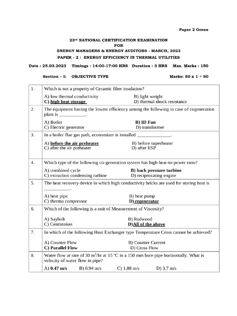 2.paper-2 23rd NCE GREEN | PDF