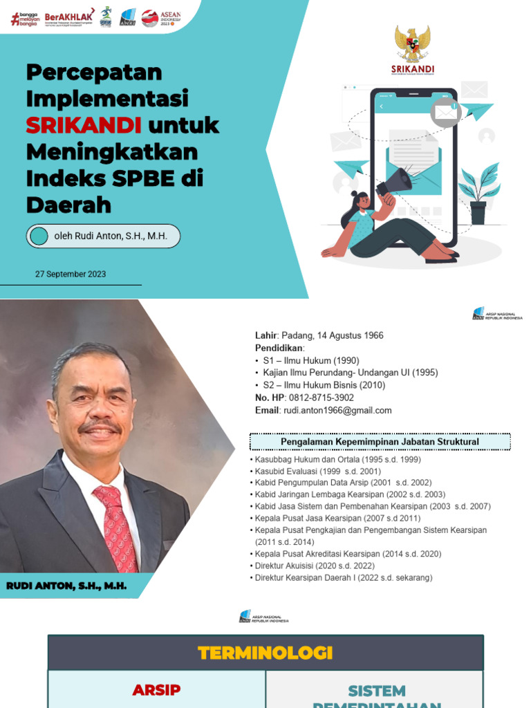 Materi 2 - Percepatan SPBE Melalui SRIKANDI 1C - Rudi Anton-1 | PDF