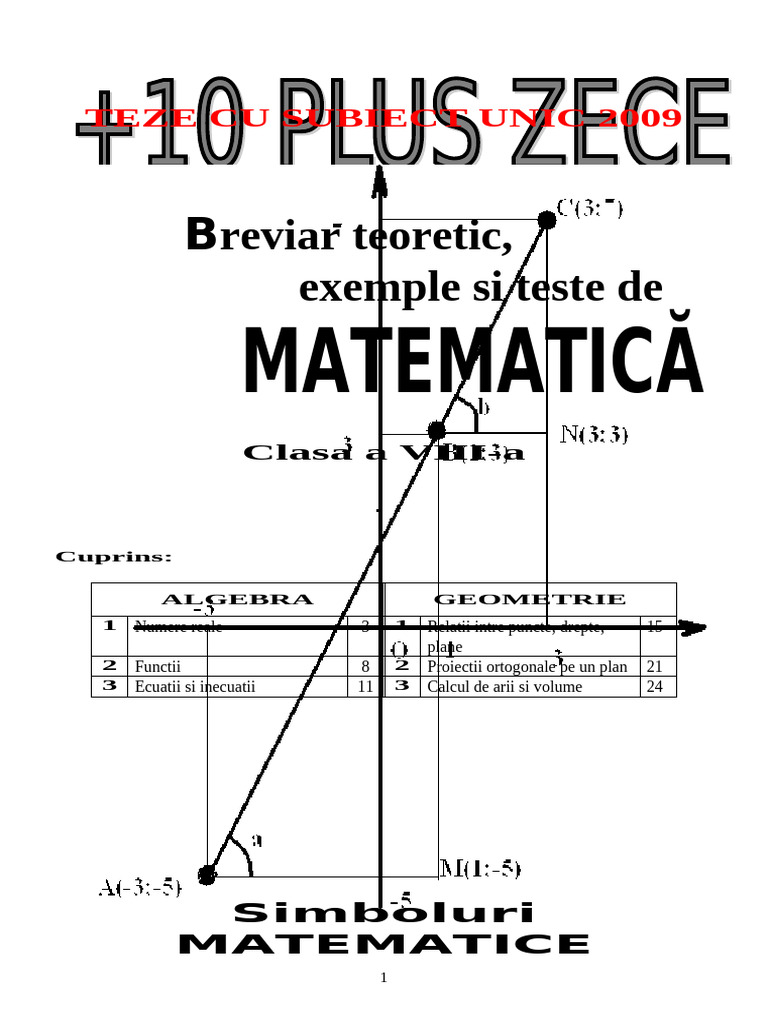 8geometrie Breviar Teoretic Ok | PDF