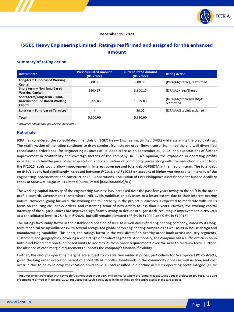 ISGEC Heavy Engineering Limited | PDF