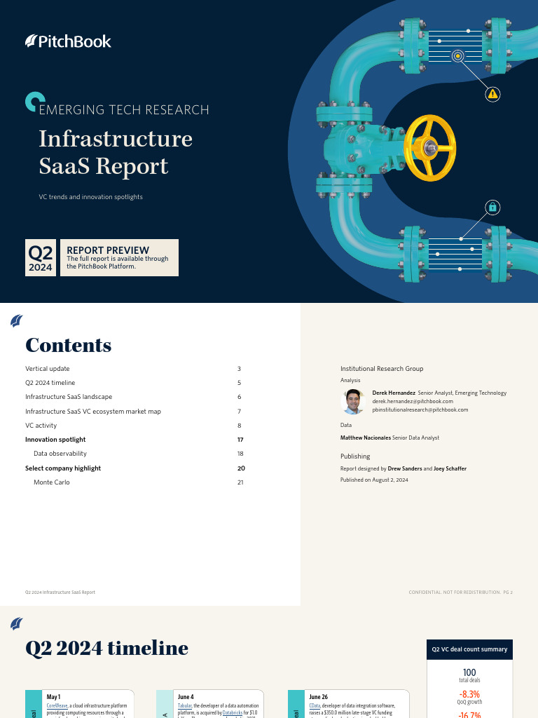 Q2 2024 Infrastructure SaaS Report Preview | PDF