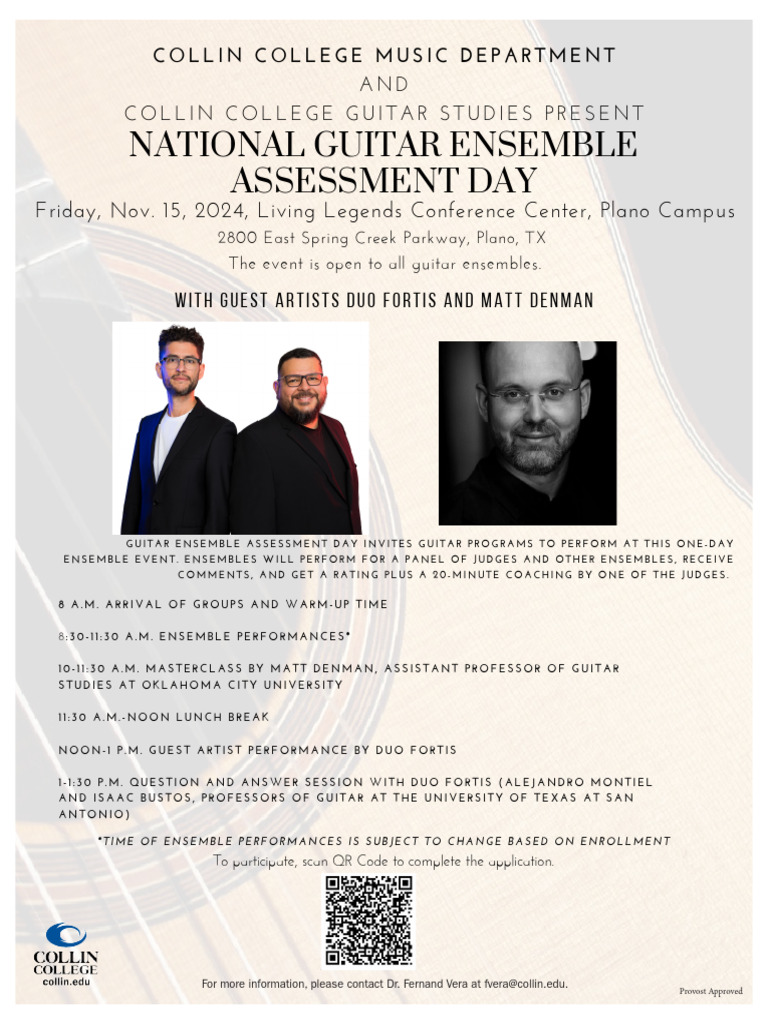 National Guitar Ensemble Assessment Day Flyer | PDF