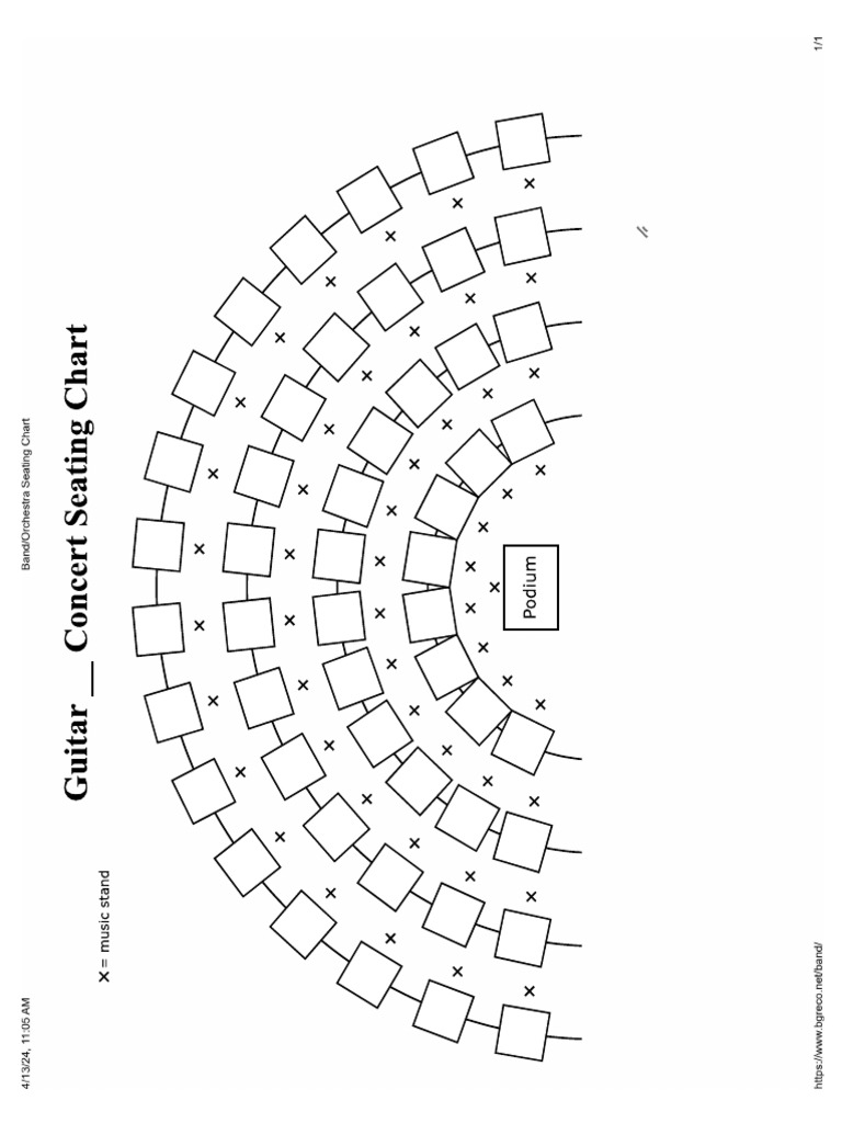 Guitar Blank Concert Seating Chart | PDF