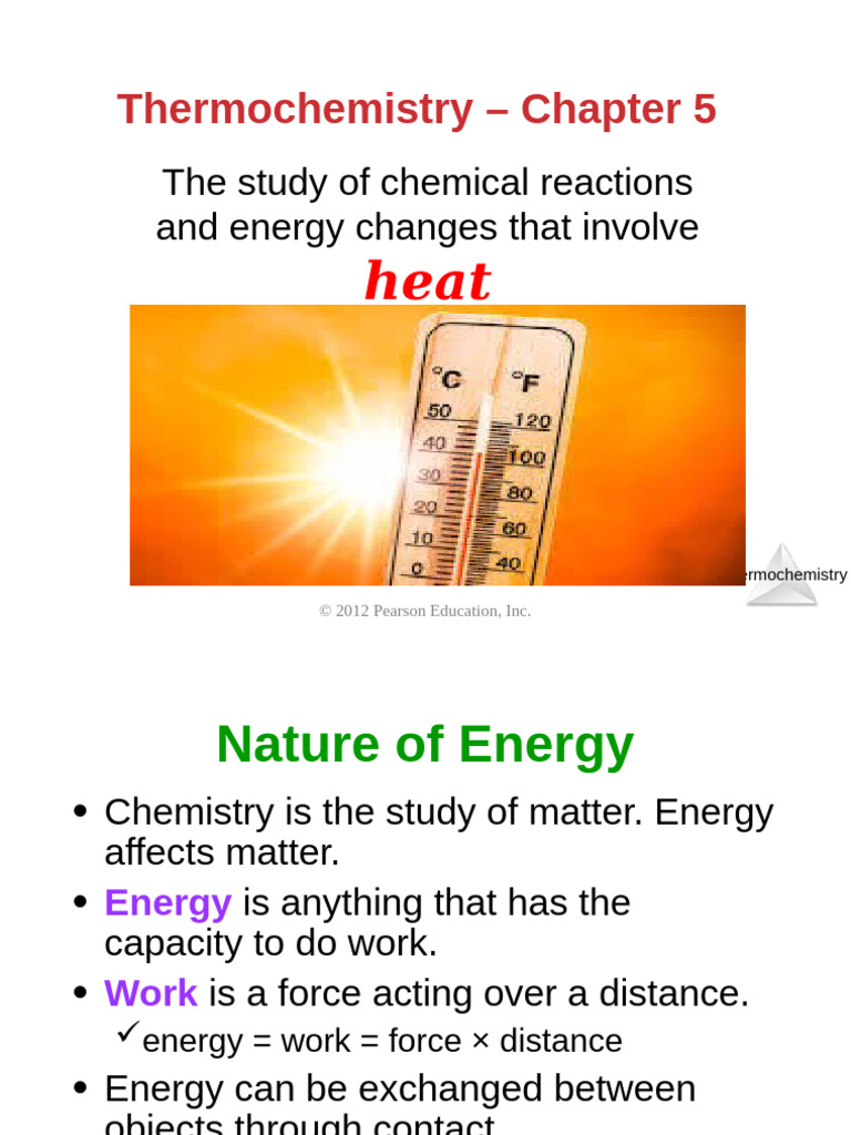 Chapter 5 Thermochemistry Notes | PDF | Heat | Enthalpy
