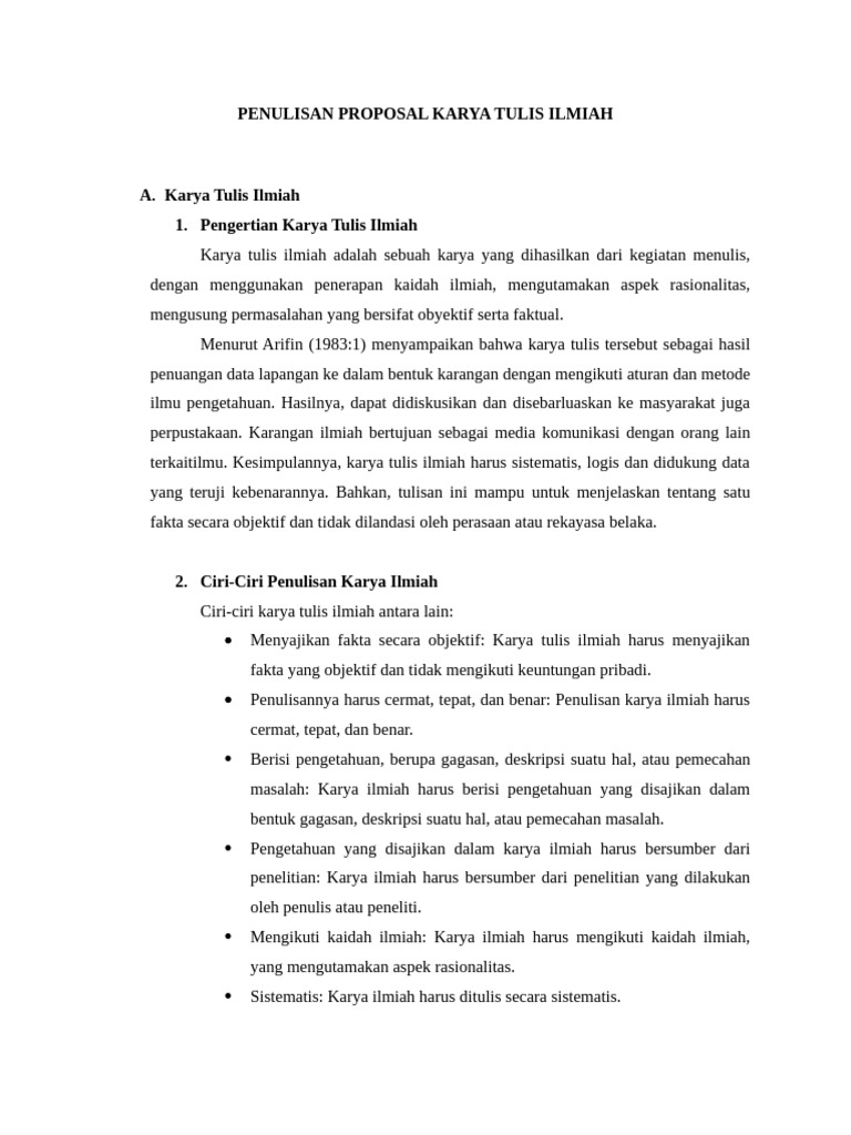 Karya Tulis Ilmiah Proposal PPKN | PDF