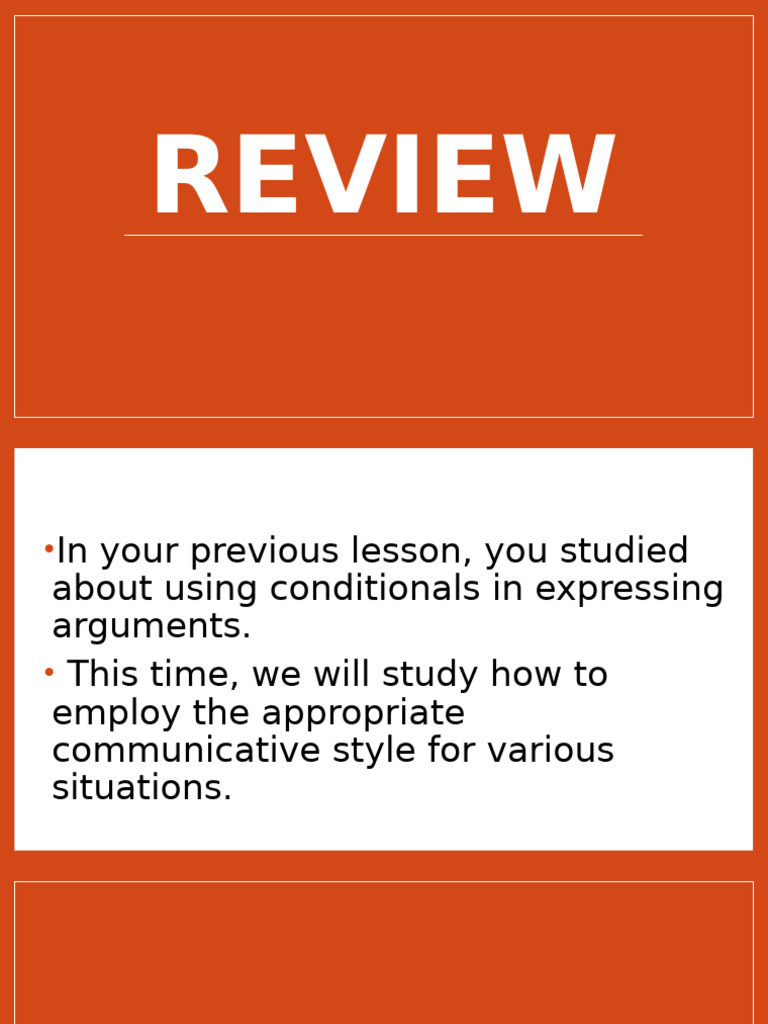 Grade 9 Communicative Style | PDF