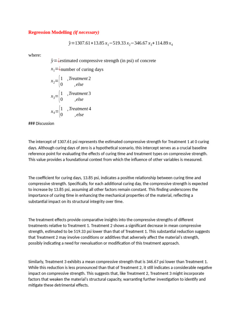 Regression Modelling | PDF