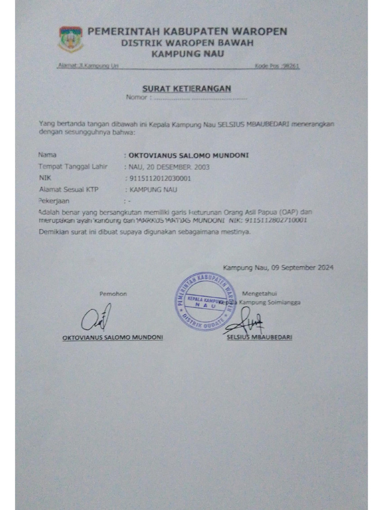 .Trashed-1728477970-PDF S Keterangan OAP | PDF