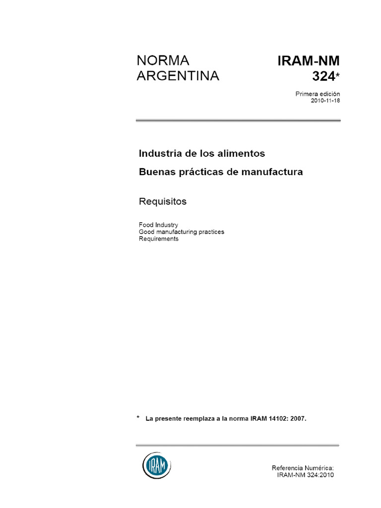 BPM Iram NM 324 2010 PDF | PDF