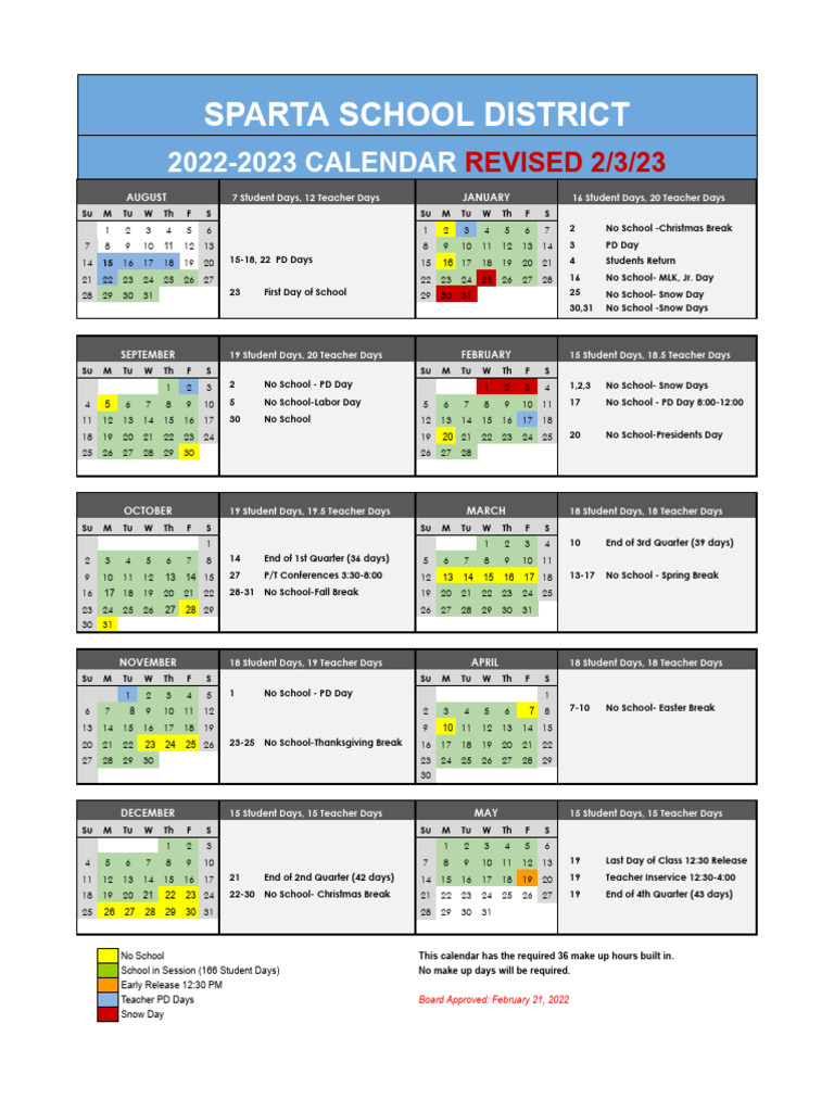 22-23 District Calendar | PDF