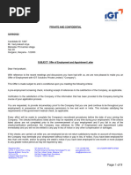 Relieving Letter of Infosys | PDF