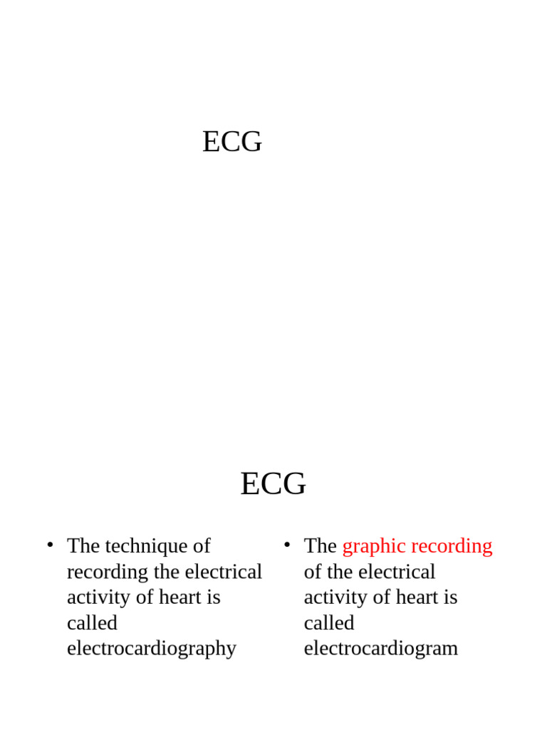 ECG Lecture | PDF