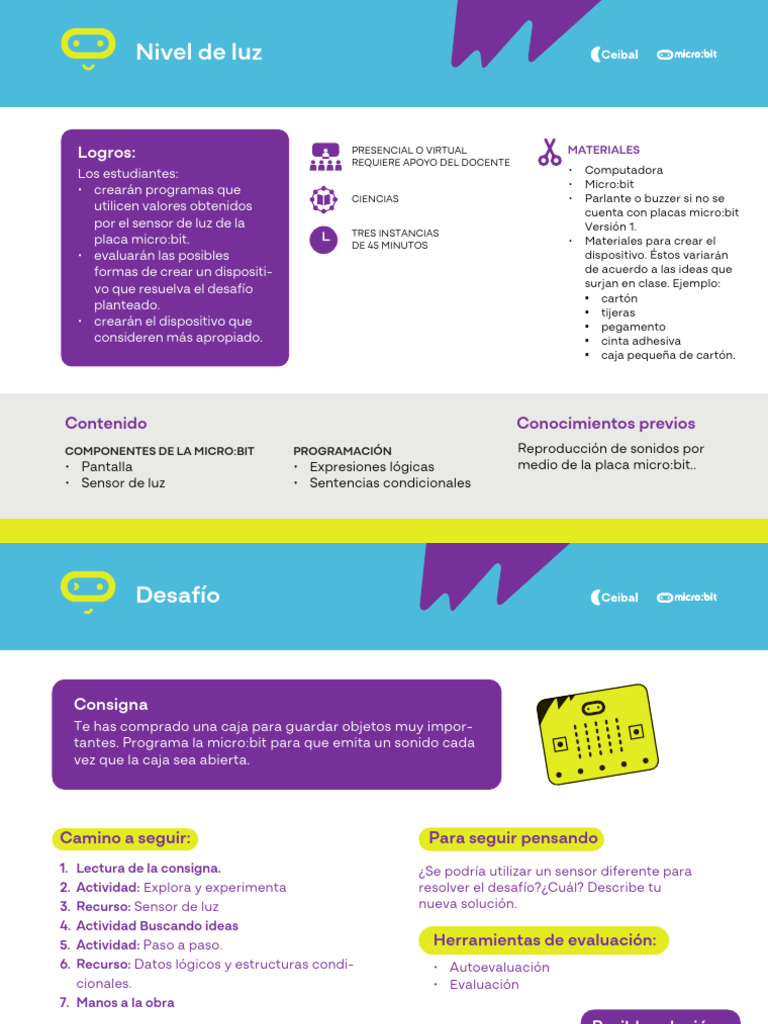 microbit_Ficha_Nivel-de-luz | PDF