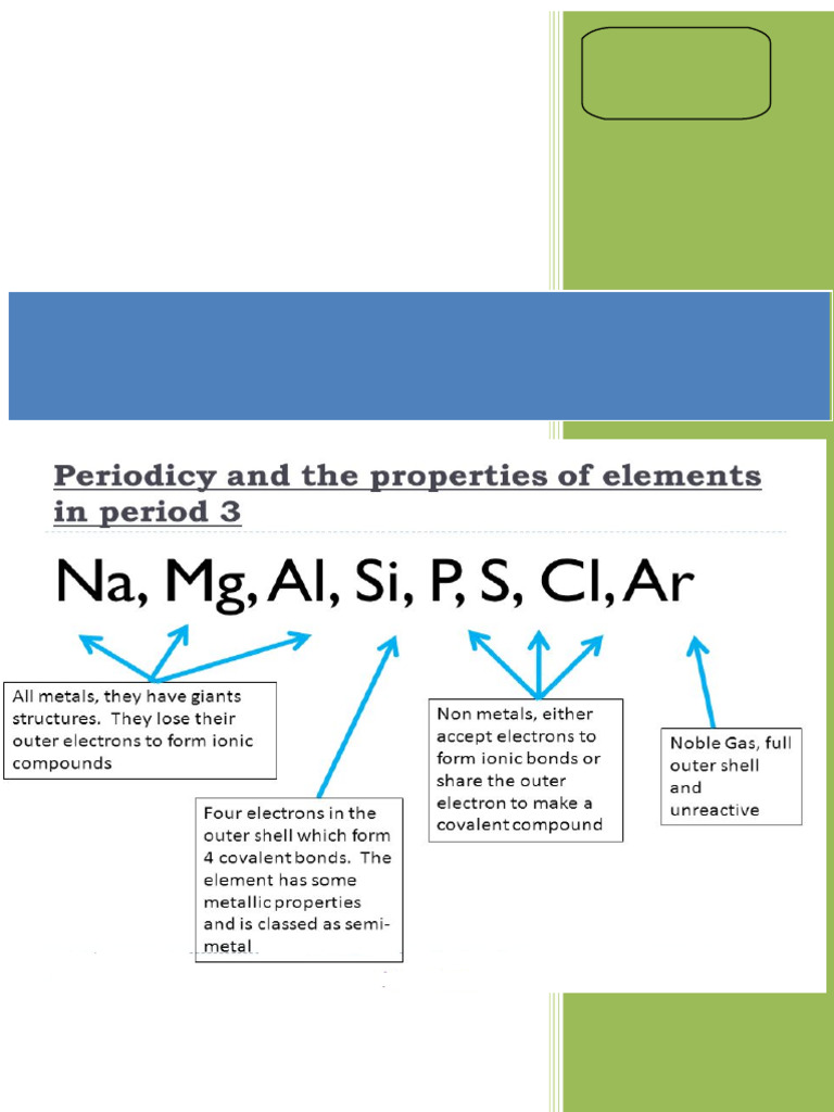 PROPERTIES OF PERIOD III ELEMENTS | PDF