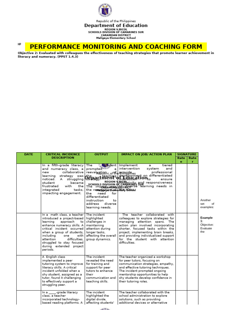 HP Objective 2 PMCF | PDF