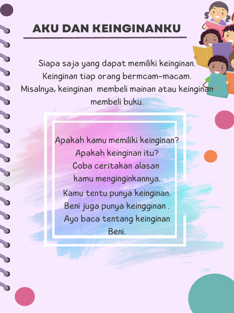 Aku dan keinginanku (B.Indo) | PDF