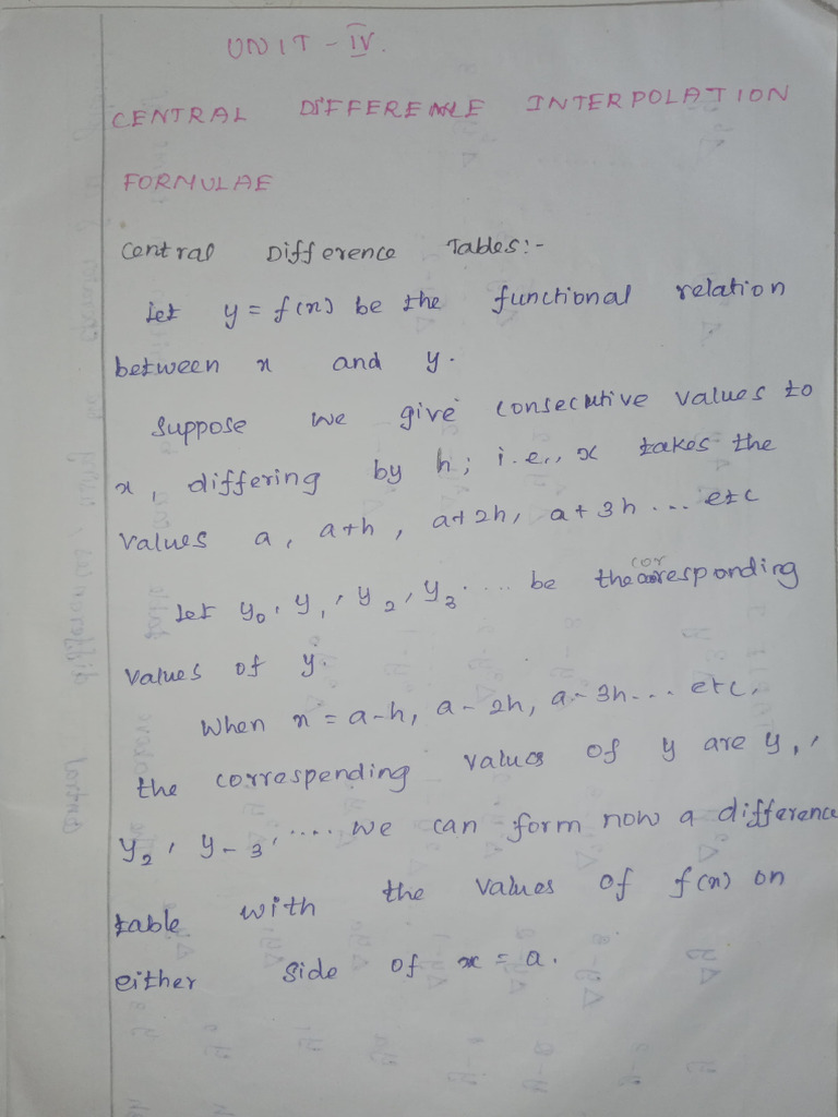 Numerical Methods Unit 4 | PDF