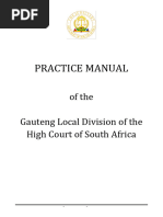 Limpopo High Court Practice Directives | PDF | Lawsuit | Judgment (Law)
