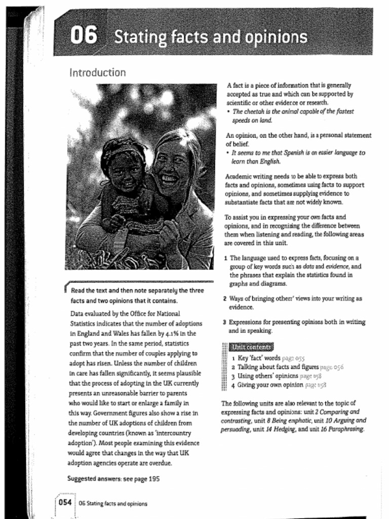 Stating Facts and Opinions | PDF