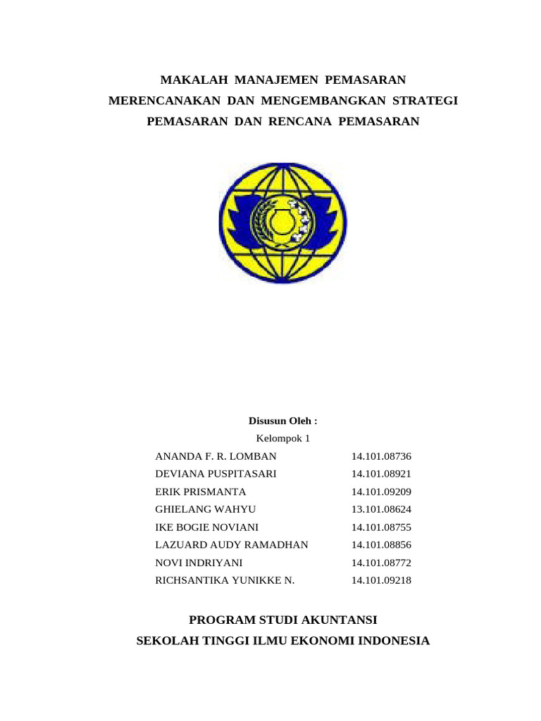 MAKALAH Manajemen Pemasaran | PDF