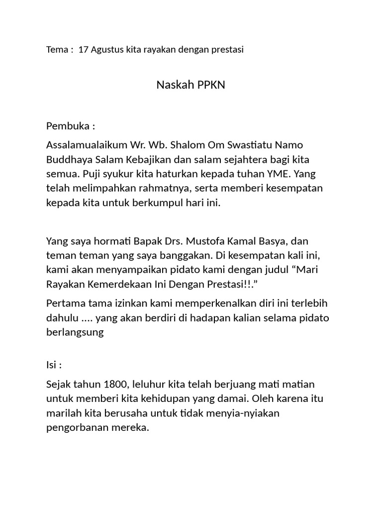 PKN 9 naskah | PDF