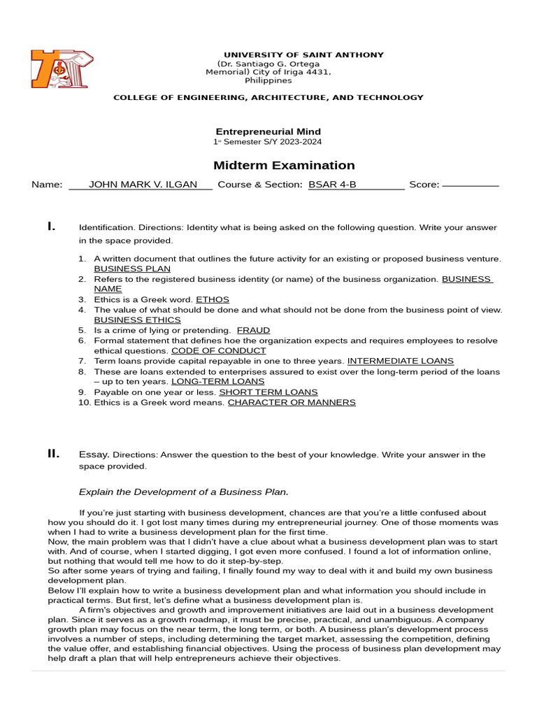 Midterm Exam Ge Elec | PDF