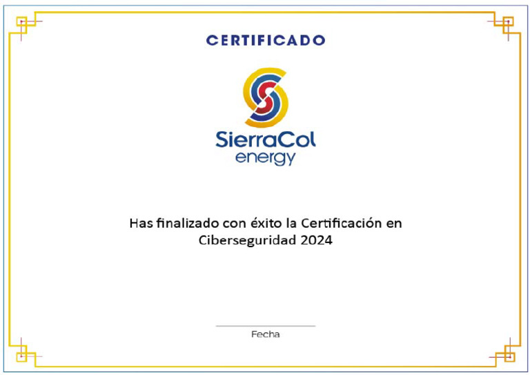 Certificado Ciberseguridad | PDF