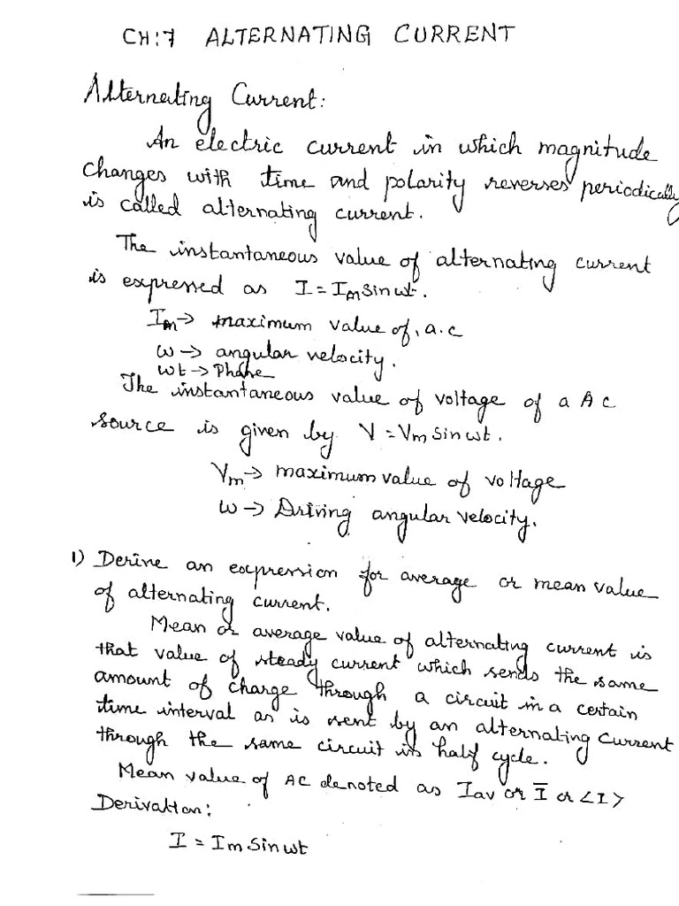 Alternating Current | PDF