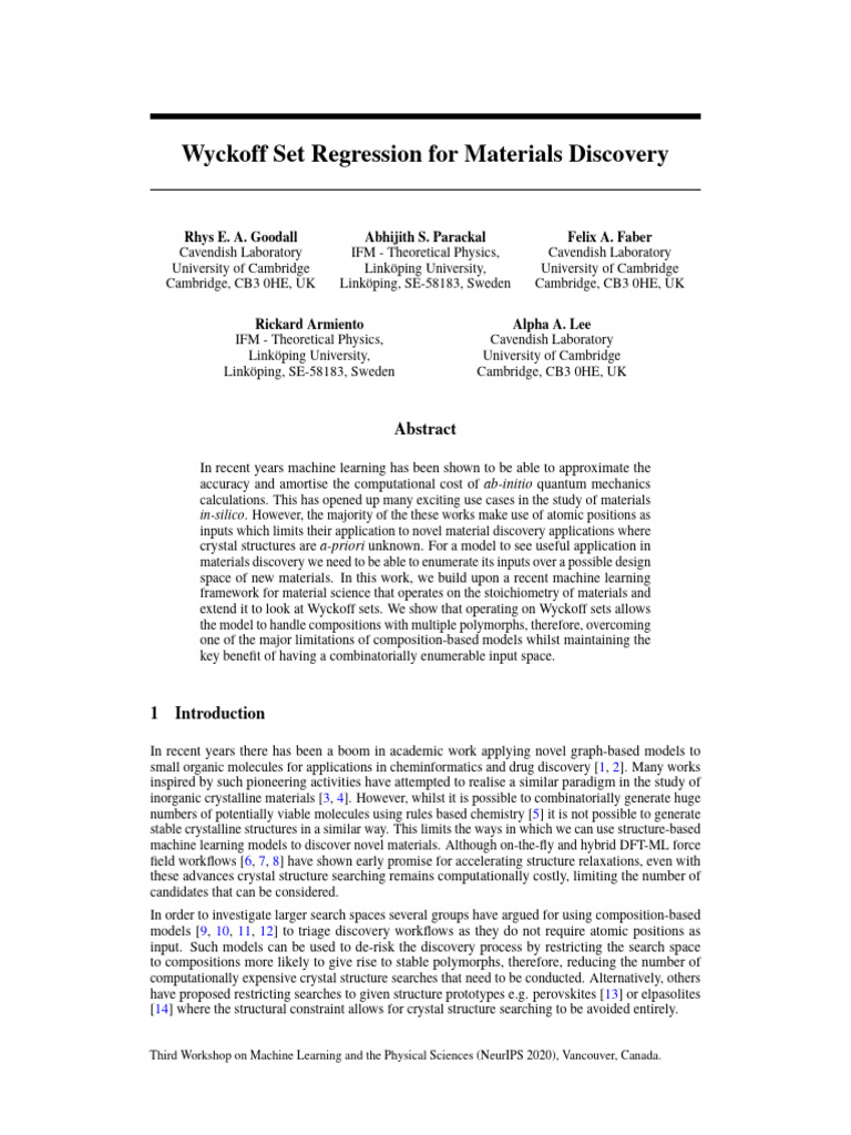 NeurIPS ML4PS 2020 21 | PDF