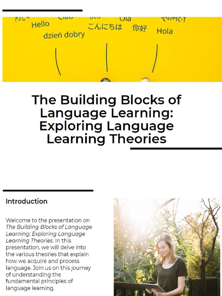 Learning Language Theories | PDF