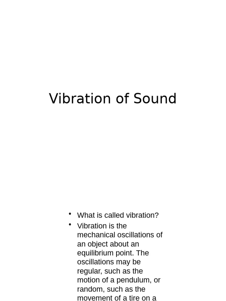 Understanding Sound Vibrations | PDF | Art