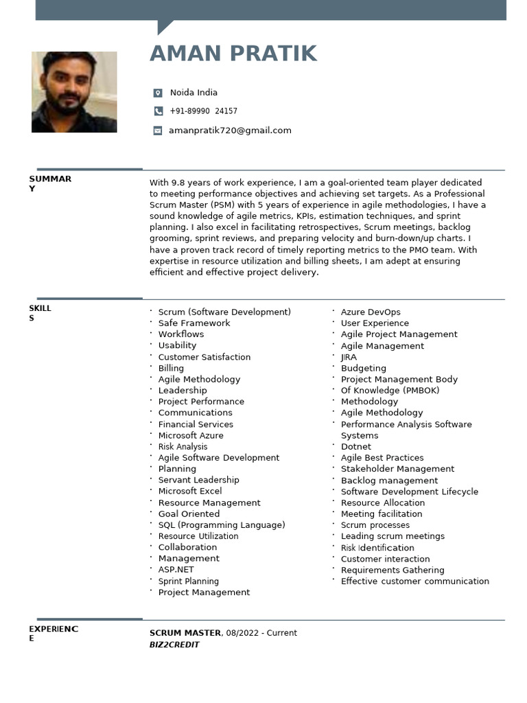 Resume_Aman_SM_2024 | PDF