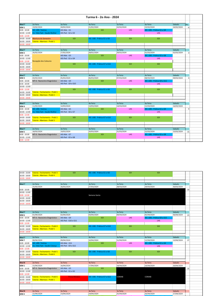 Calendário USP | PDF