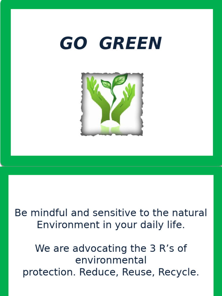 Go Green | PDF