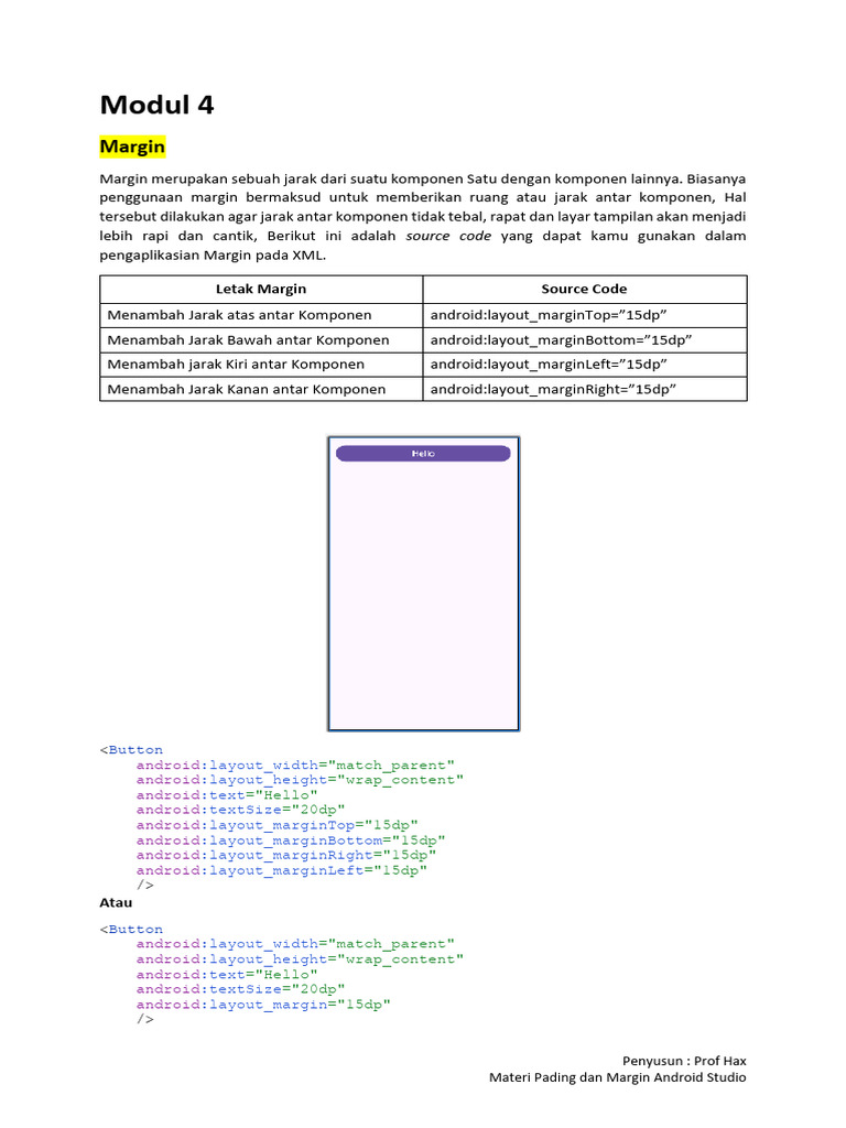 Padding Dan Margin | PDF