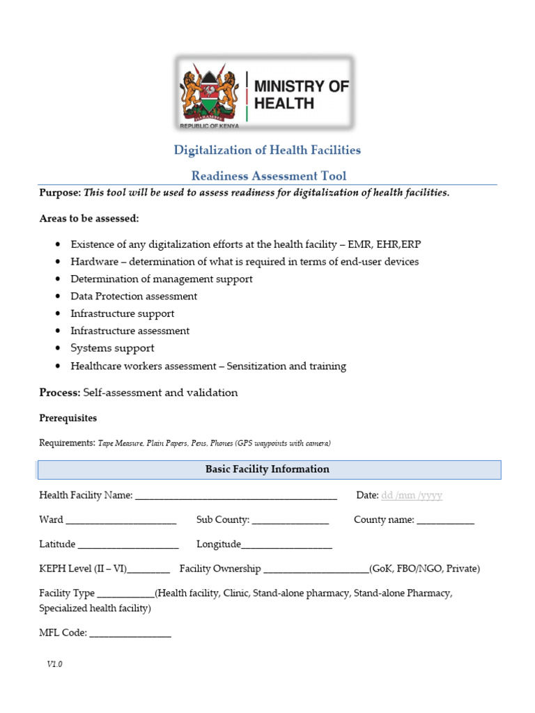 Consolidated Readiness Assessment Tool - 23 July 2024 | PDF ...