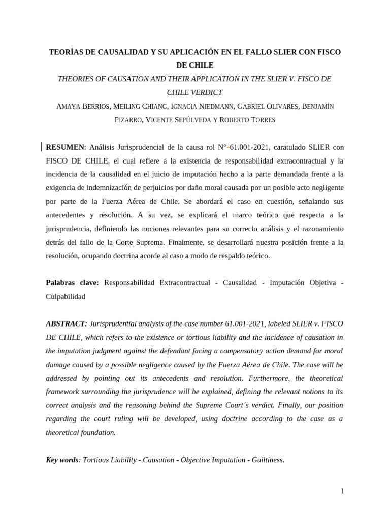 Slier VS Fisco de Chile | PDF