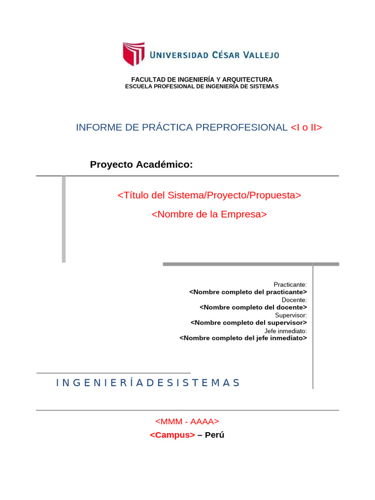 PPP1 C1 PRA06a INFORME - PRACTICAS | PDF