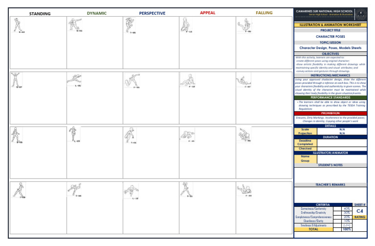 C4 Character Poses | PDF