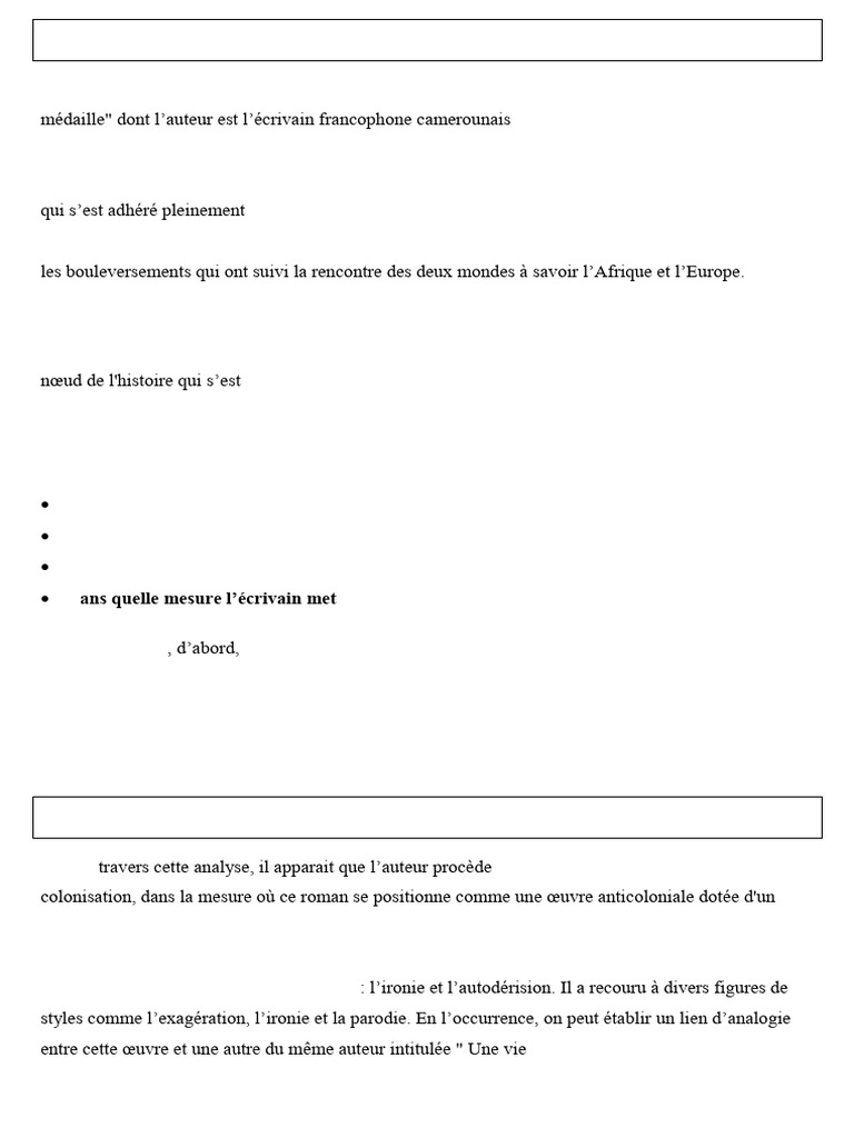 Commentaire Composé (Introduction - Conclusion) | PDF