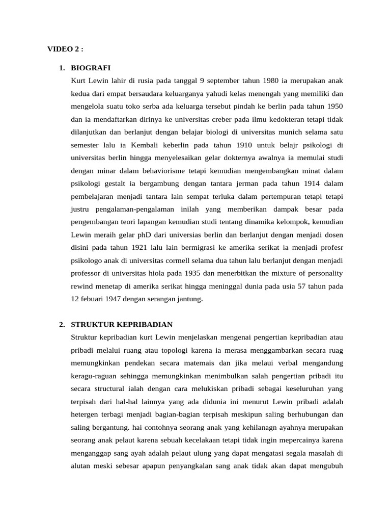 VIDEO 2 KLMPK 4 | PDF