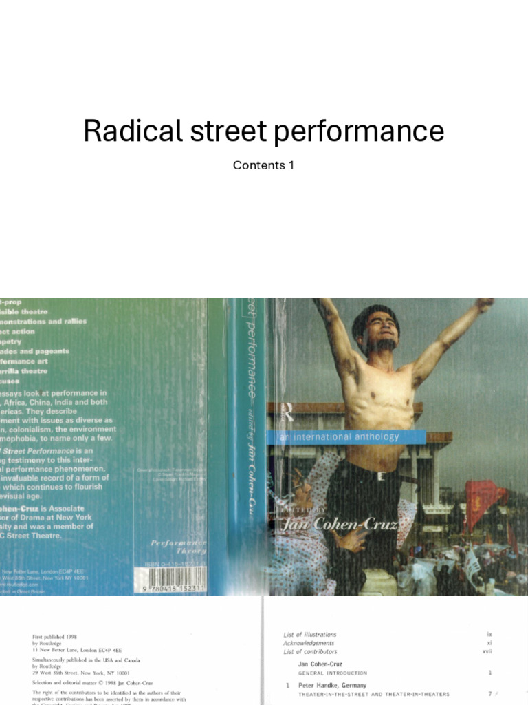 Radical Street Performance, Contents 1 | PDF