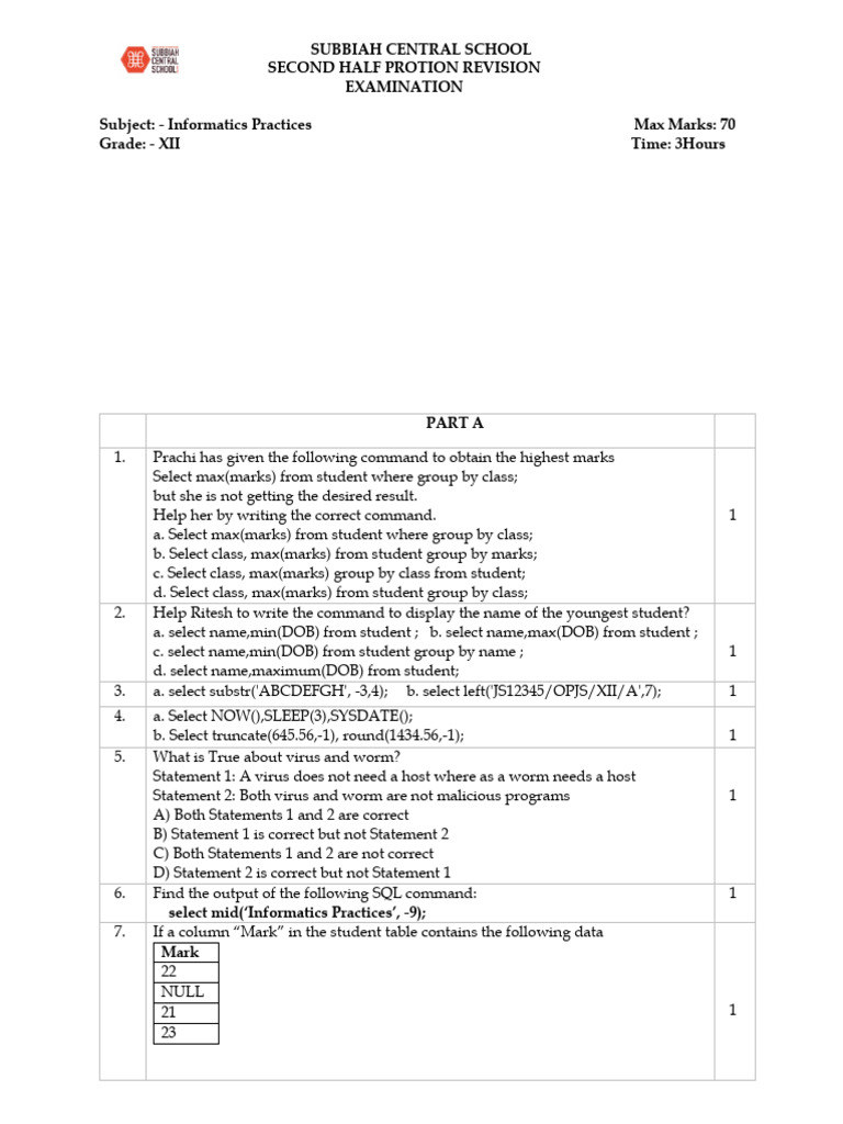 Second Half Portion Ip | PDF