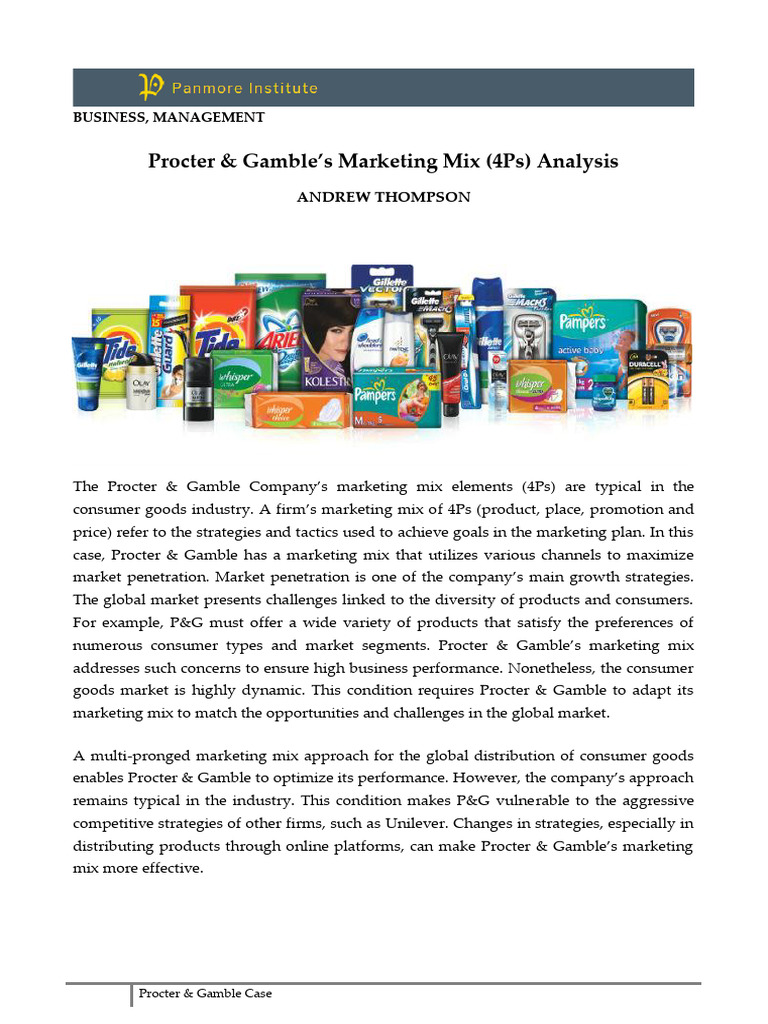 P&G Case - For Discussion | PDF