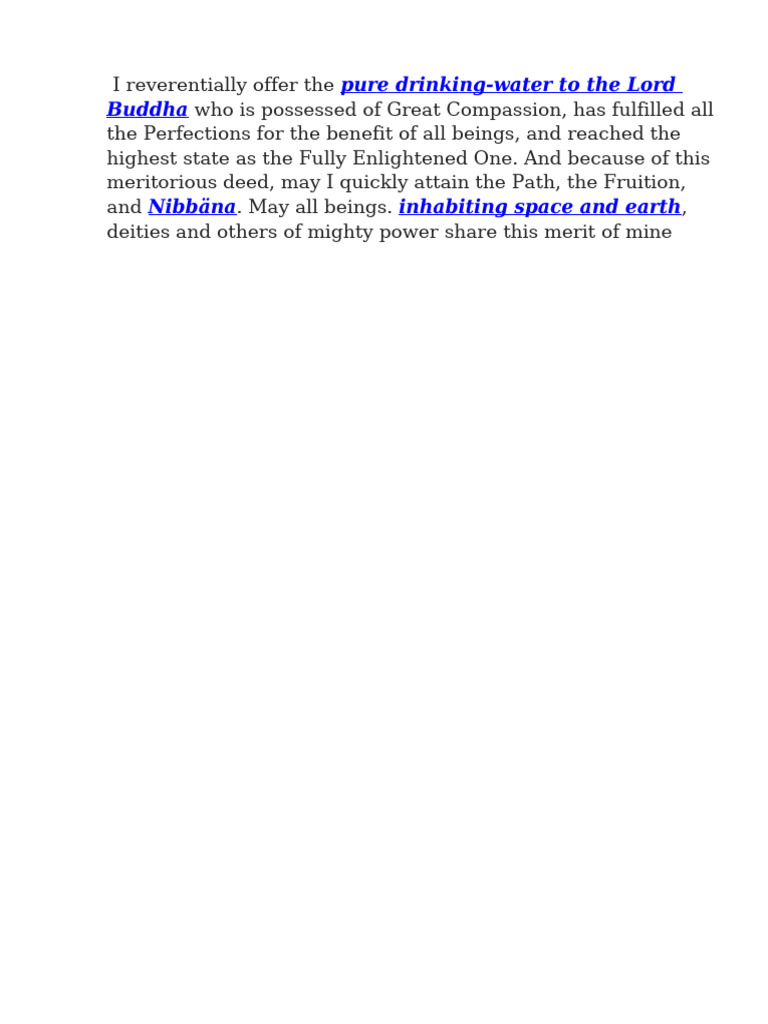 Water Prayer + Dedication | PDF