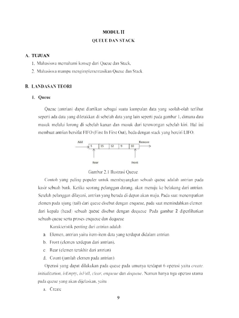 MODUL II STRUKTUR DATA KELAS B PDF