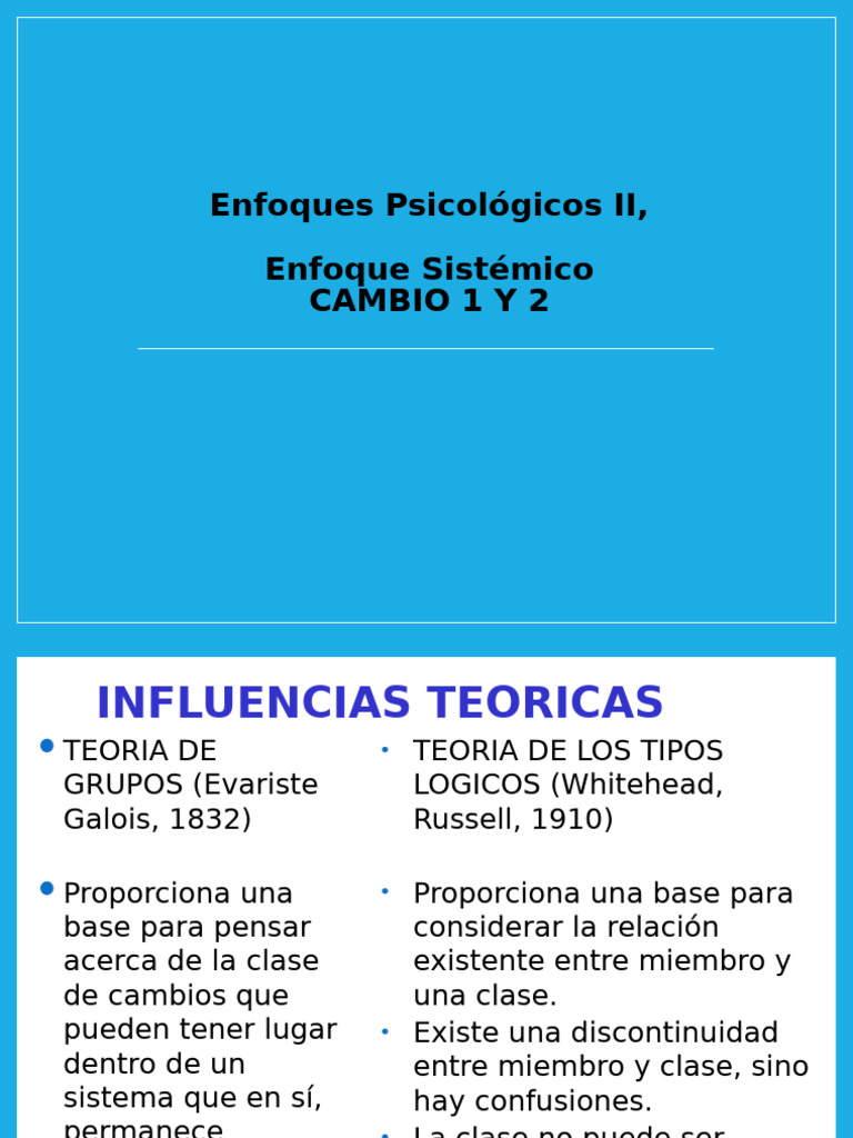 Clase Enfoques Psicológicos II | PDF | Teoría | Sicología