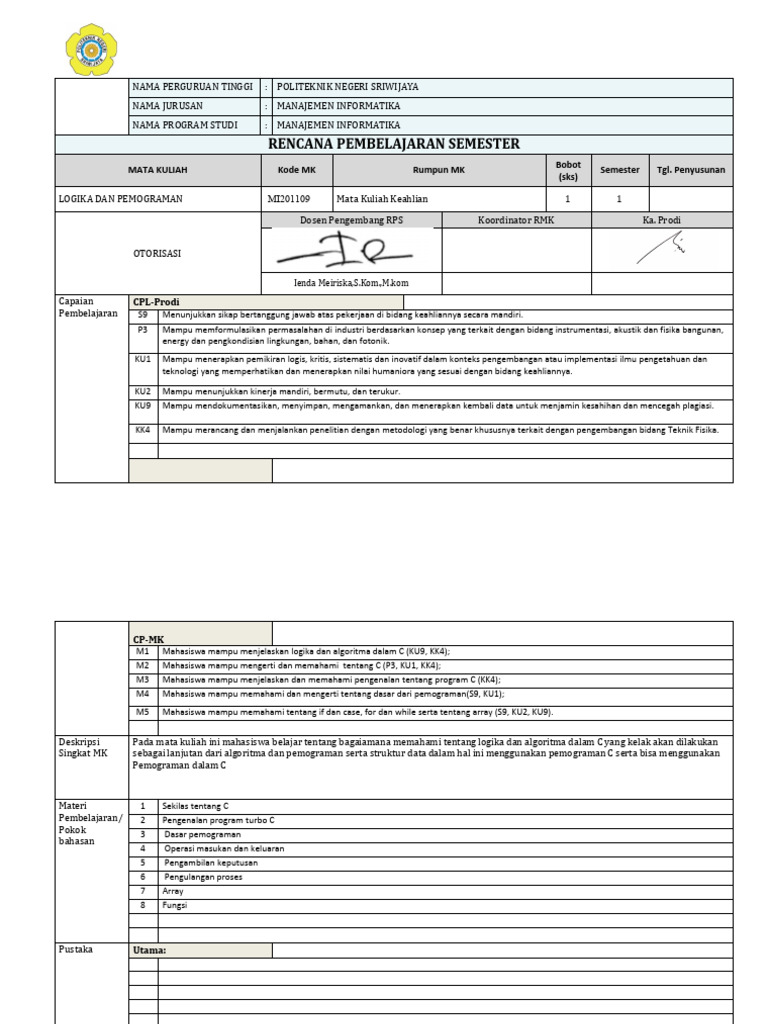 RPS - Logika Dan Pemrograman | PDF